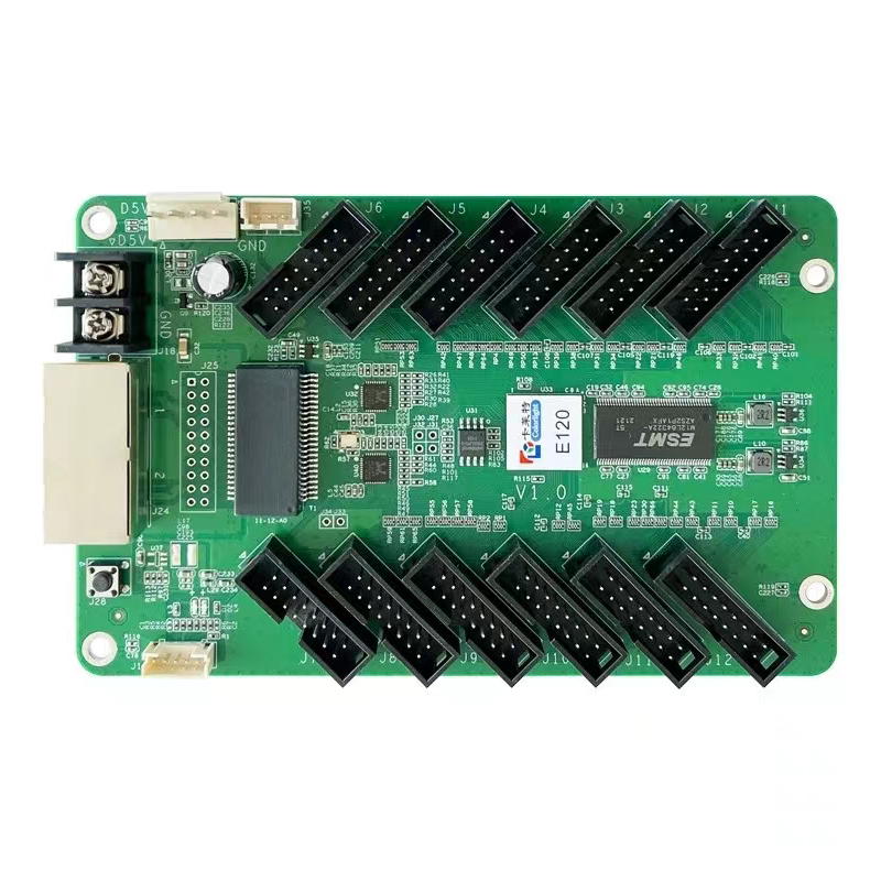 China Colorlight E120 Receiving Card With 12 HUB75 Ports For LED ...