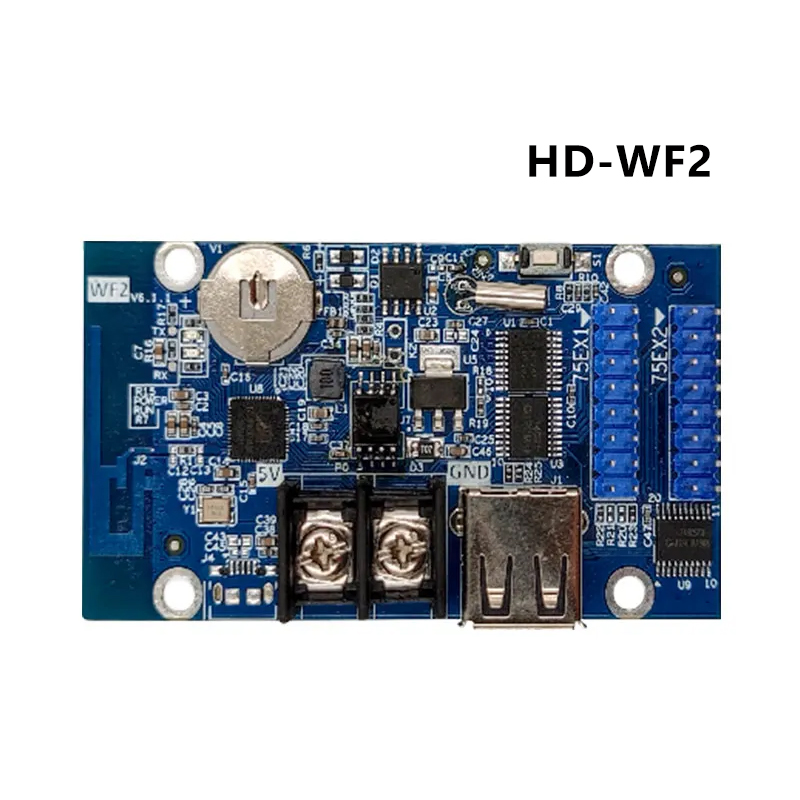 China Huidu Full Color Control Card WF2 with 2 HUB75E Port for LED ...
